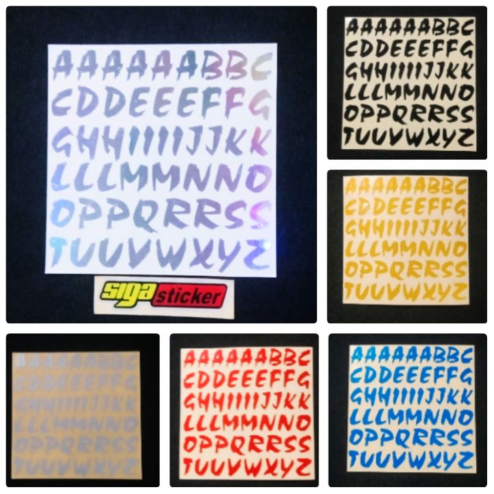 STIKER ABJAD STICKER HURUF CUTTING | Lazada Indonesia