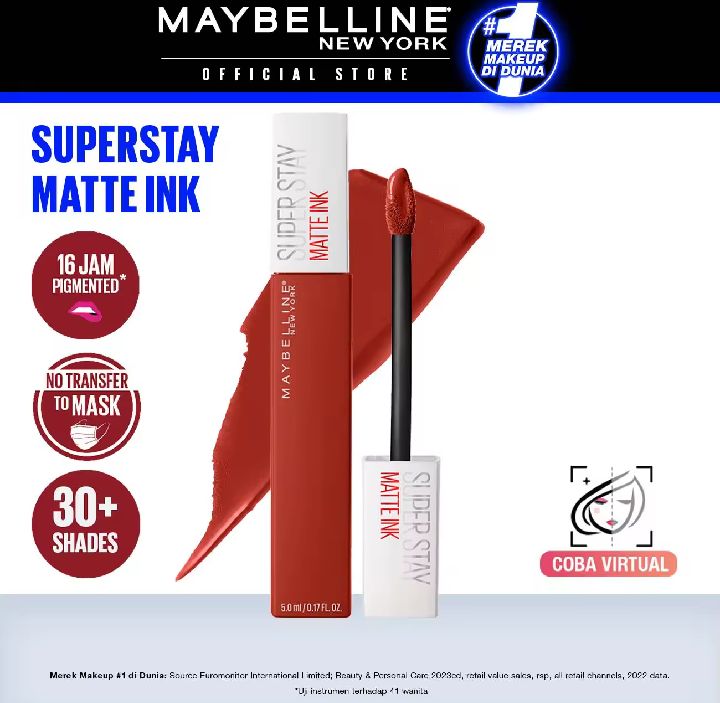 Maybelline Superstay Matte Ink Original 210 Versatile | Lazada Indonesia