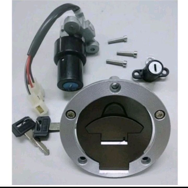 KUNCI KONTAK SET PLUS TUTUP TANGKI TANKI TENGKI MOTOR YAMAHA SCORPIO Z ...