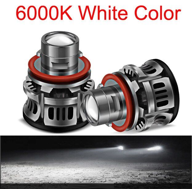 2x LED Fog Light Projector Lens Lamp for Car Headlight H11 H8 H9 9005 ...
