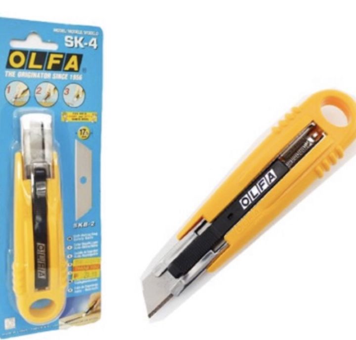 💯 Original OLFA SK-4 Self-Retracting Safety Knife Hobby Craft & Utility👍👍 | Lazada