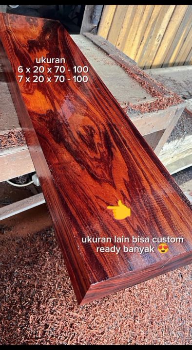 Jual Kayu rengas merah asli motif cantik dan menawan ukuran lebar 20 ...