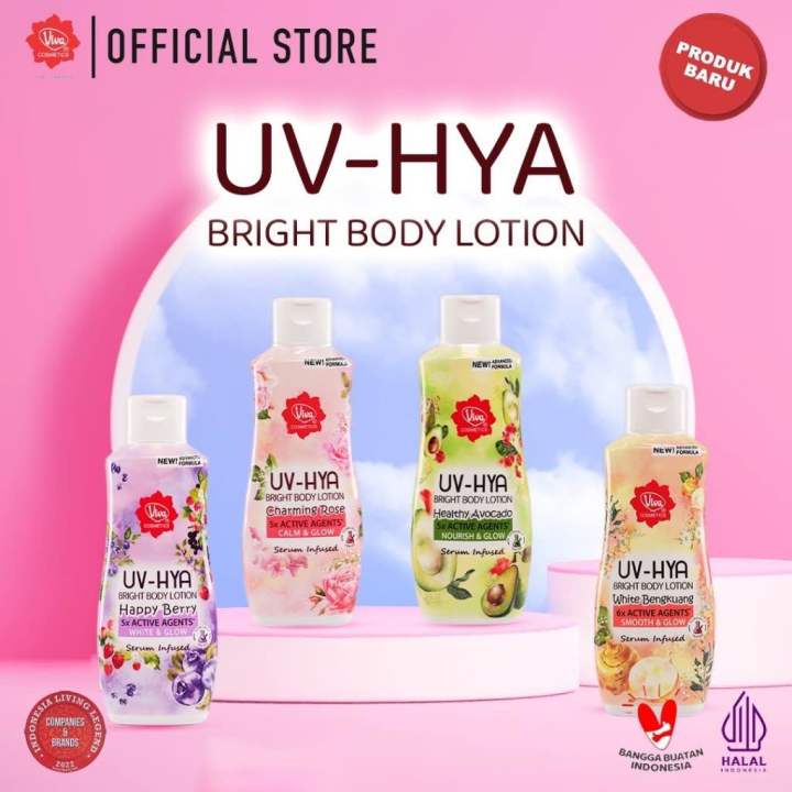 Viva UV HYA Bright HandBody Lotion 5x Active Agents Bengkuang Avocado ...