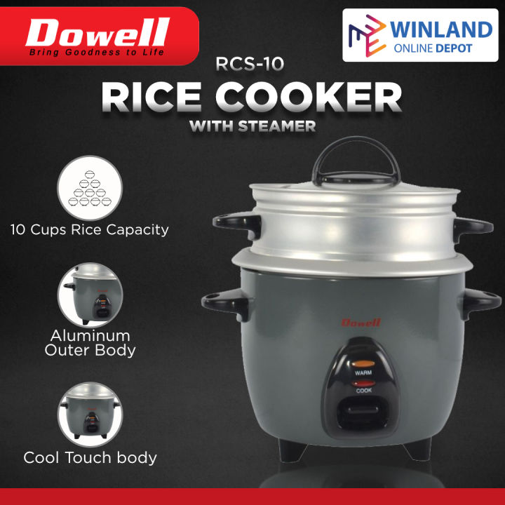 Dowell by Winland 10 cups Rice Cooker with Steamer RCS-10 | Lazada PH