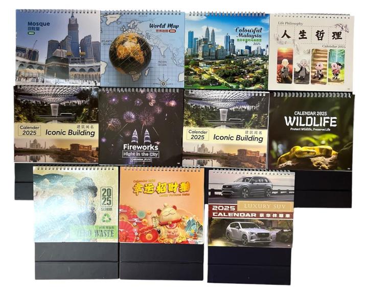 2025 Hard Stand Table Top Calendar 215mmX190mm(701-715) | Lazada