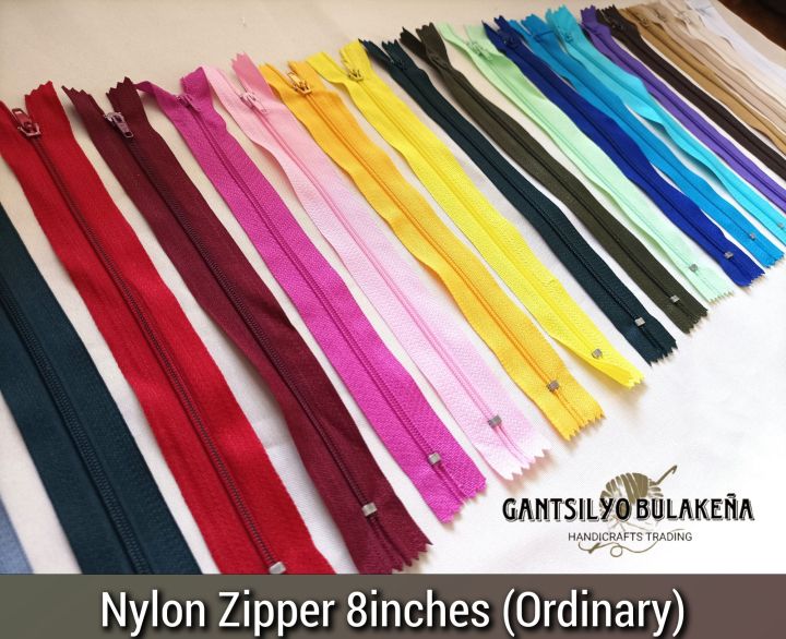 ZIPPER Nylon Ordinary 8inches Per Piece | Lazada PH