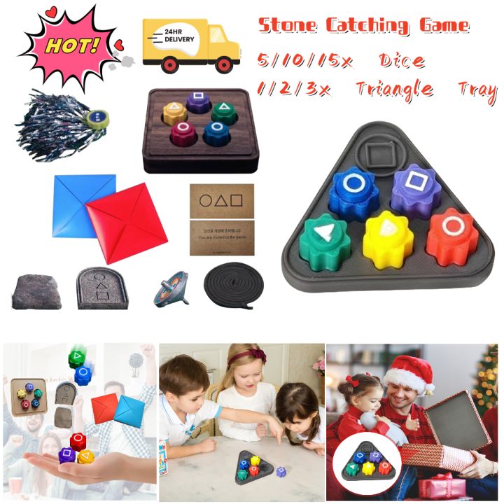 1/2/3sets Gonggi Korean Dice Gong-gi Game Calamari Game Sets Party ...