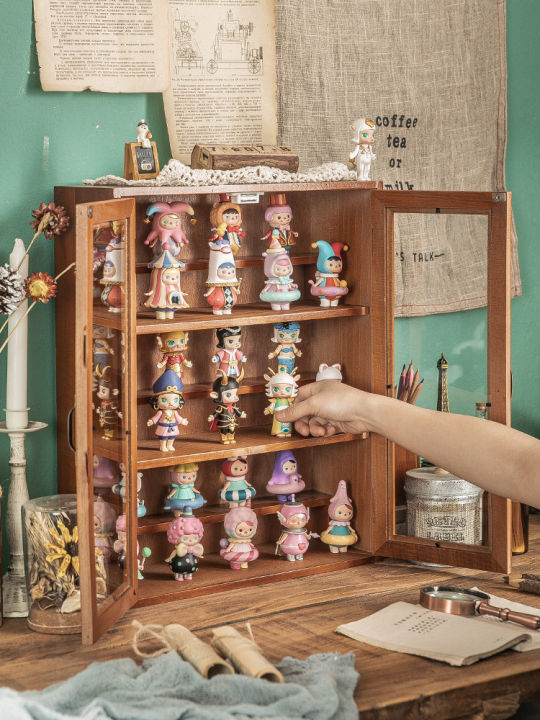 Pop Mart Display Box Blind Box Shelf Storage Hand-Made Doll Model Glass ...