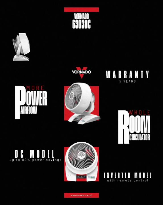 Vornado 6303 DC White | Lazada PH