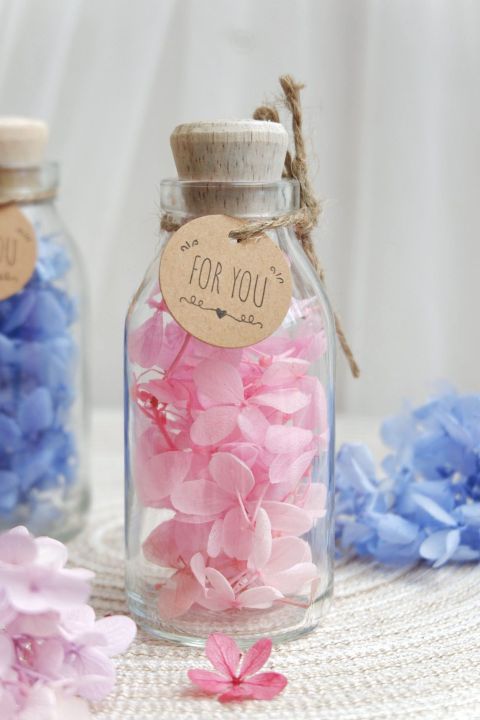 Bunga Kering Hydrangea In Bottle Dried Flower In Jar Dried Flower