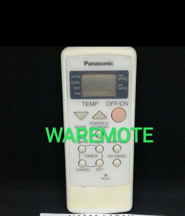 REMOTE REMOT AC PANASONIC NATIONAL ORGANIX TIPE LAMA ORIGINAL ASLI ...
