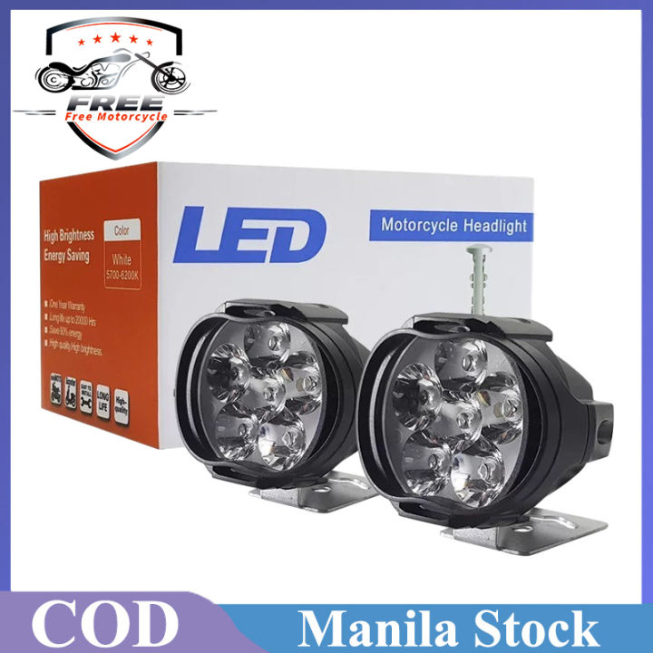 【Manila Stock】Led Lights For Motorcycle 12V Super bright Headlight bulb ...