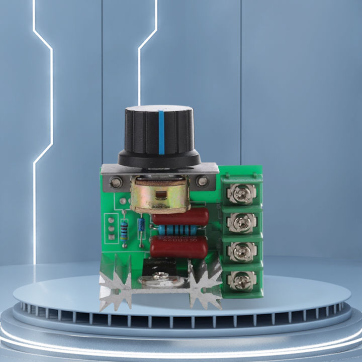 AC 220V 2000W SCR Voltage Regulator with Control Knob Dimming Dimmers ...