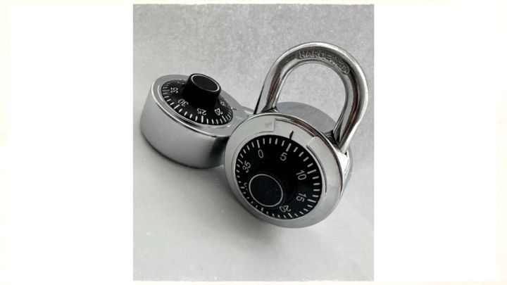 Rotary safe Mechanical combination lock Turntable lock All metal gym ...