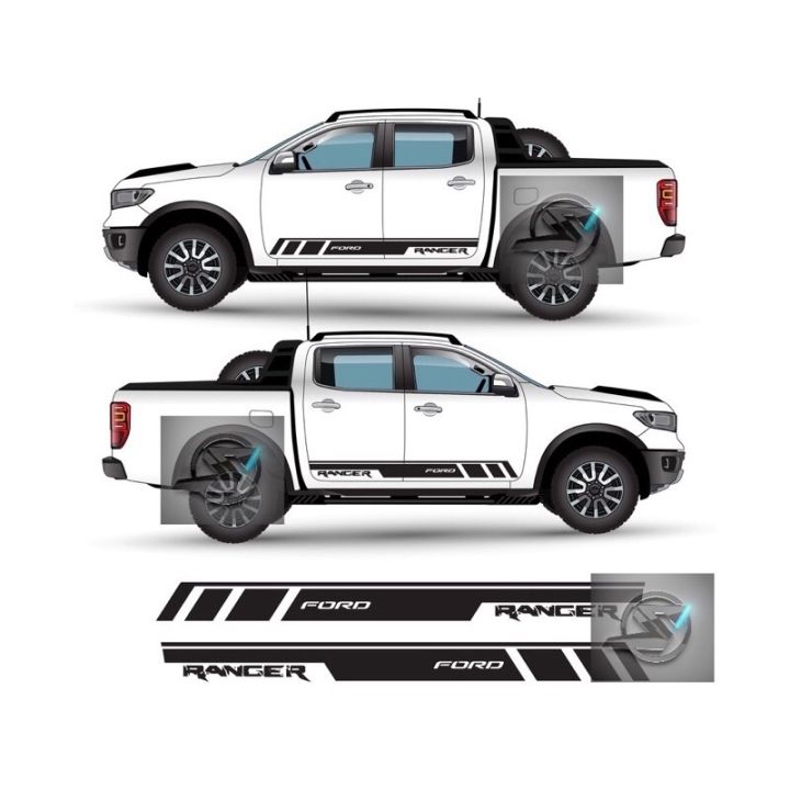 (Ready Stock) S765# Ford Ranger Side Car Body Vinyl Decal Sticker | Lazada