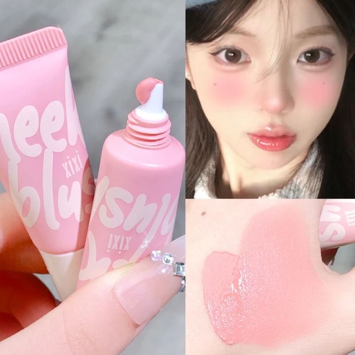 Water Mist Liquid Blusher Cream Facial Nourishing Blush Gel Silky ...