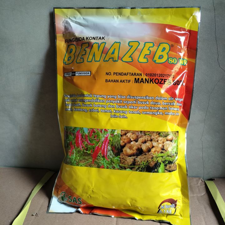 Fungisida Benazeb 80 wp 1kg Fungisida Mankozeb Obat Tanaman Cabe Dan ...