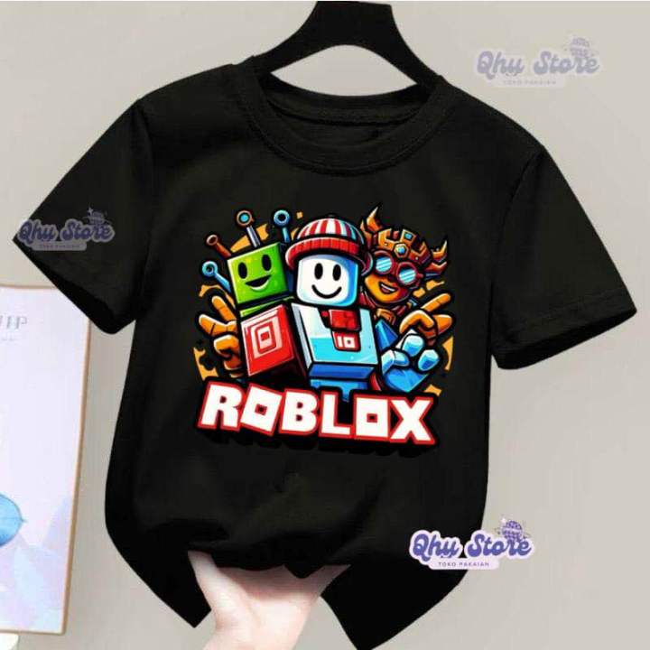 Baju Anak Gambar “Roblox” 100rb Dapat 4-6pcs Untuk Umur 2-14 Tahun Baju ...