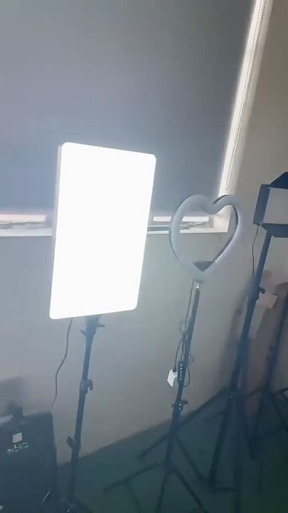 24 Inch LED Video Light Panel Light With Tripod Square Diffuser Light ...