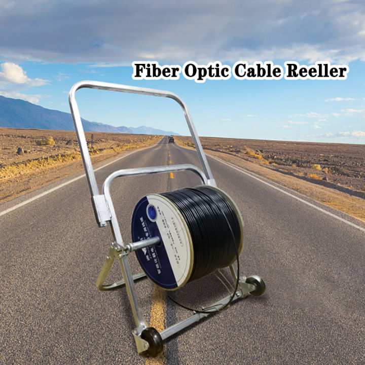 Fiber Optic Trolly Fibre Cable Roller Pulling Crank Shaft Adjustable | Lazada PH