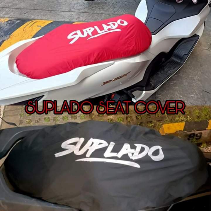 SUPLADO BIG LOGO ANTI PUSA SEAT COVER FOR CLICK/BEAT/M3/RAIDER/SPORTY ...