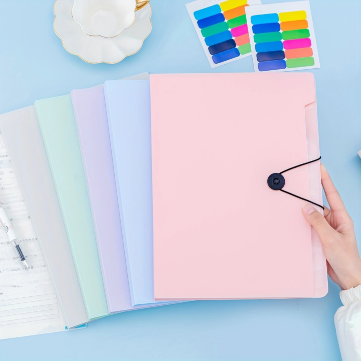 Expanding File Folder,5 Pocket Folders for Documents,Portable Paper ...