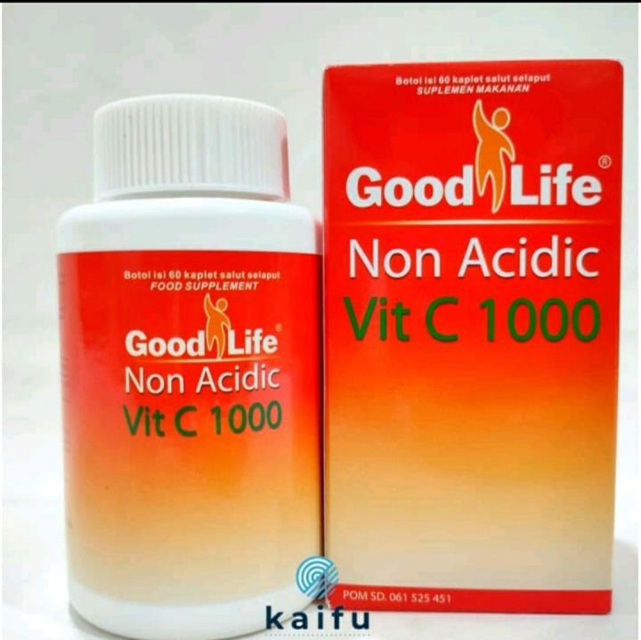 Good Life Vitamin C 1000MG Non Acidic Imun,Daya Tahan Tubuh Isi 60 ...