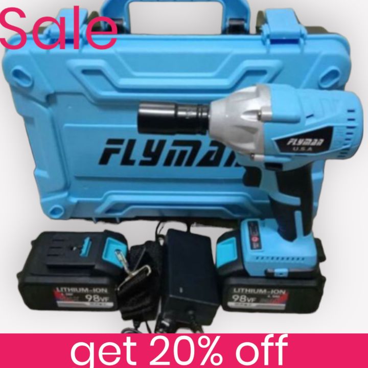 Flyman Cordless Impact Wrench Brushless 98vf | Lazada PH