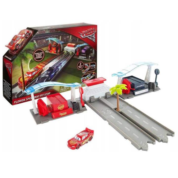 พร้อมส่ง Disney Pixar Cars 3 Florida Speedway Pit Shop | Lazada.co.th