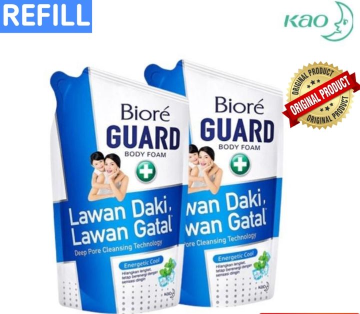 Biore Sabun Cair Energetic Cool 450ml 2pcs TWINPACK | Sabun Mandi Cair ...