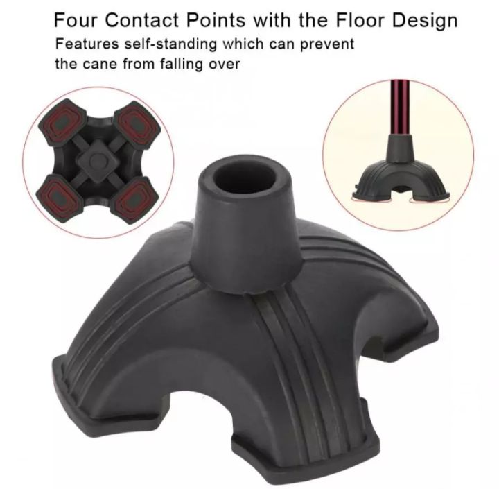 Cane Tips 19mm 22mm replacement cane foot pad heavy duty rubber self ...