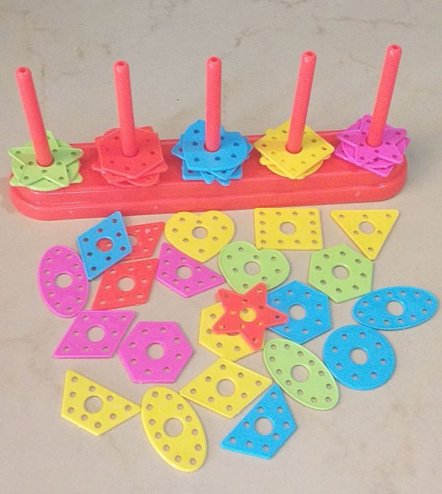 EDUCATIONAL SORTING SIZE AND COLORS TOYS FOR KIDS | Lazada PH