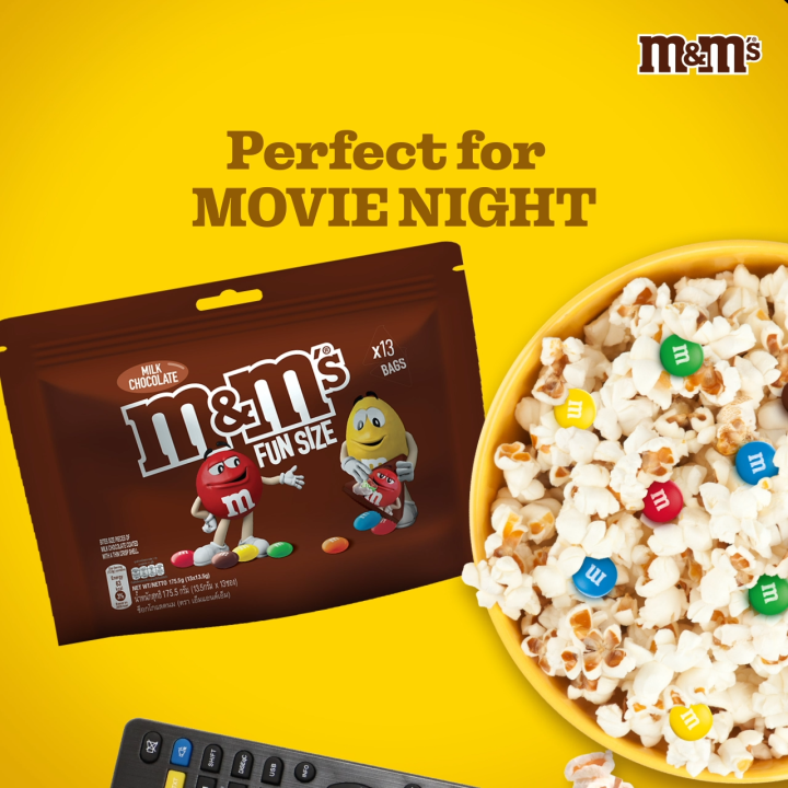 M&M'S Milk Funsize Bonus Pack 202.5G (13+2X13.5G) [Snack/Chocolate ...