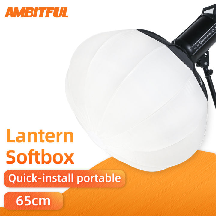 AMBITFUL 50cm 65cm 85cm Collapsible Lantern Softbox Quick-install ...