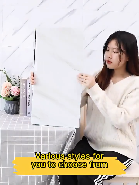 Wallpaper dinding Vinyl Motif Kayu 30 x 60 cm 0,3cm / Vinyl Wood Serat ...