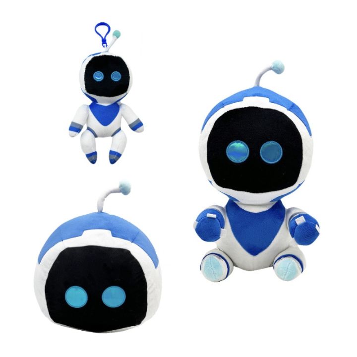 Astro Bot ของเล่นพลัชเกมอุปกรณ์ต่างๆ น่ารักนุ่มบรรจุ Astro Bot Keychain ...