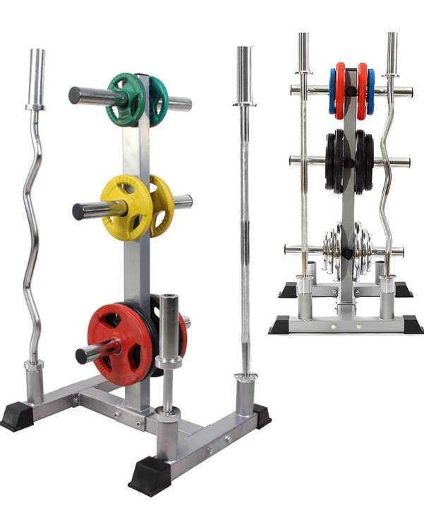 Heavy Duty Fitness Weight Rack for 5cm/2" Plate, Space Saving Standard ...