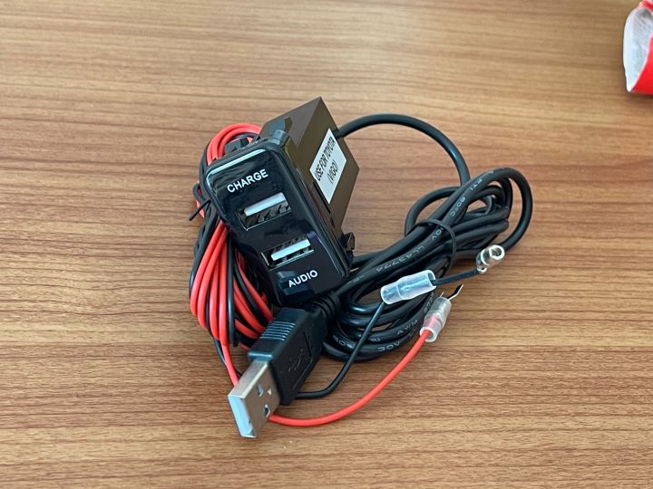 USBชาร์จ+USB Audio ตรงรุ่นรถ vigo(2.3*4.0cm) | Lazada.co.th