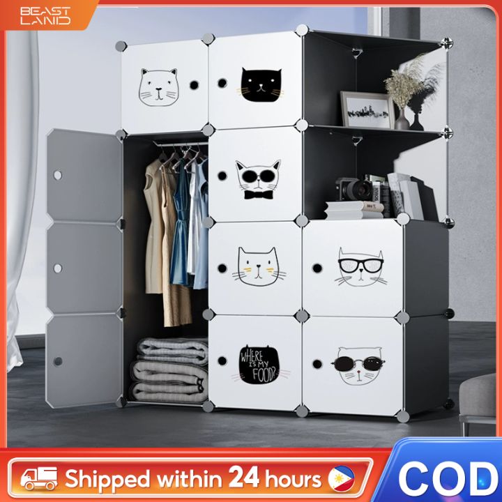 Clothes Cabinet Wardrobe Singple Multi Design Screwless Stackable ...