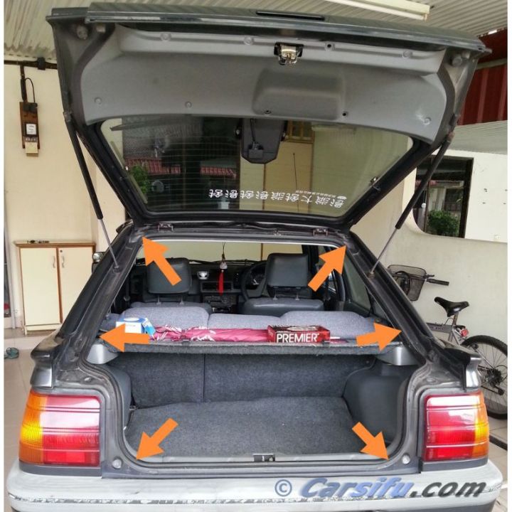 PROTON SAGA ISWARA 1992-2001 AEROBACK BOOT LID RUBBER /REAR BONNET ...