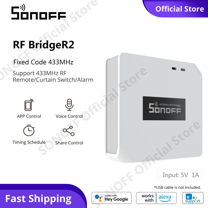 SONOFF RF BridgeR2 433MHz Smart Bridge Wireless Gateway eWeLink APP ... SONOFF RF BridgeR2 433MHz Smart Bridge Wireless Gateway eWeLink APP ...
