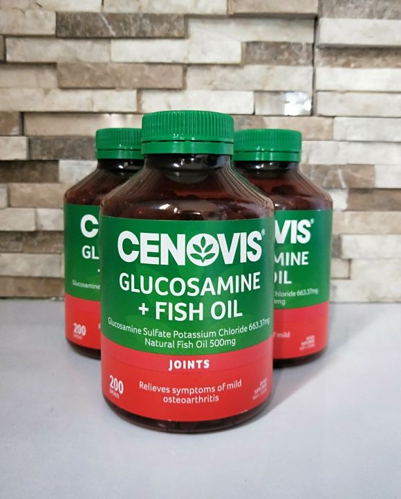 Cenovis Glucosamine + Fish Oil 200 capsules Jan2024 expiration | Lazada PH