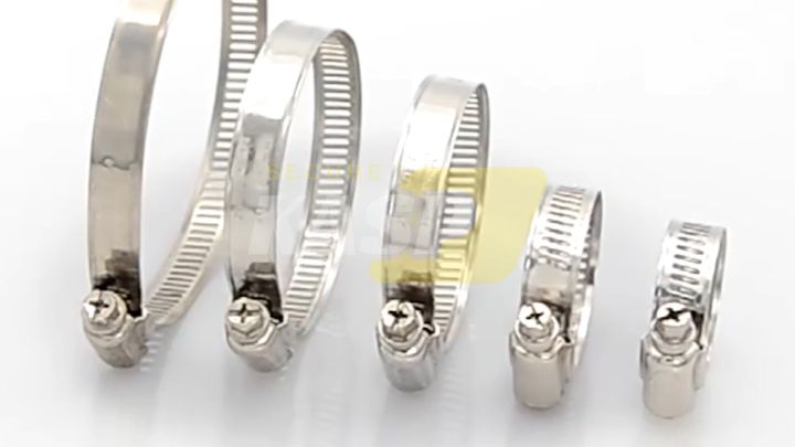 1/2'' To 4 1/2'' 304 Stainless Steel Hose Clamp Adjustable Fixed ...