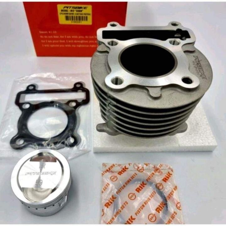 PITSBIKE MIO SPORTY 50 54 59 BLOCK BORE STEELBORE KIT 50MM STD 54MM ...