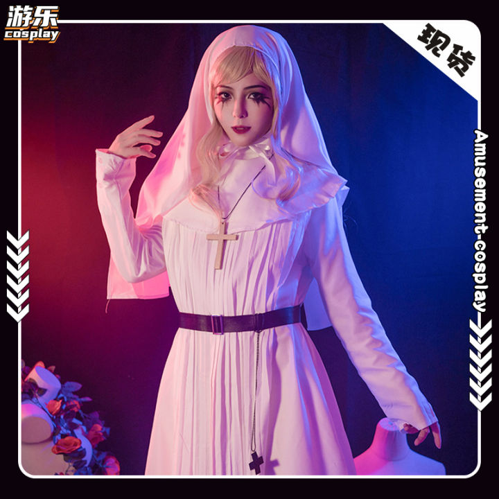 Nun's Outfit Cos Film and Television Nun Black and White Robe Women's ...