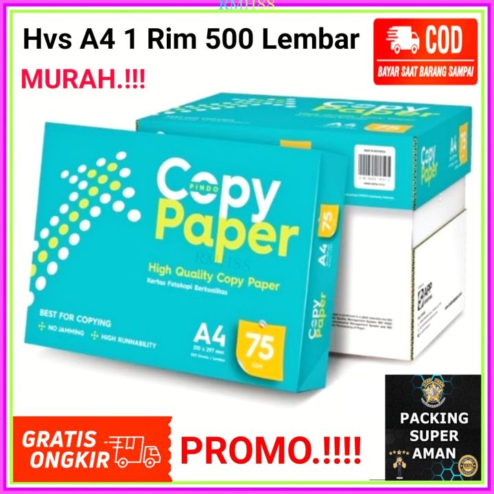Kertas Hvs A4 1 Rim 500 Lembar COPY PAPER 75gram | Lazada Indonesia
