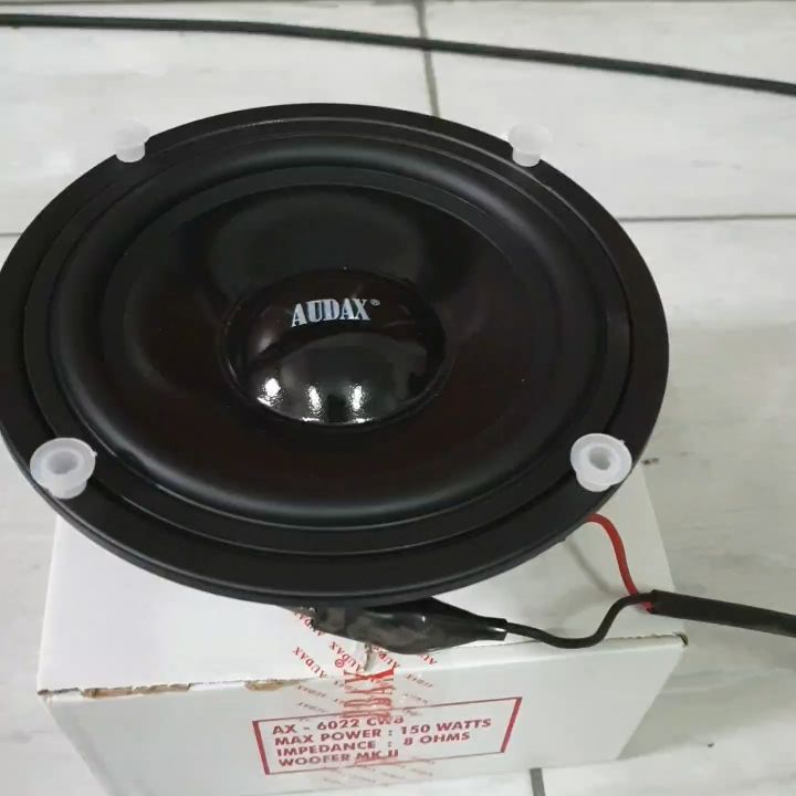 SPEAKER AUDAX AX 6022 CW8 WOOFER 150 WATT 6 INCH AX 6022 ORIGINAL AUDAX ...