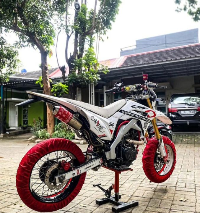 decal sticker crf merah putih. bisa rikwes nama no nomor dan warna ...