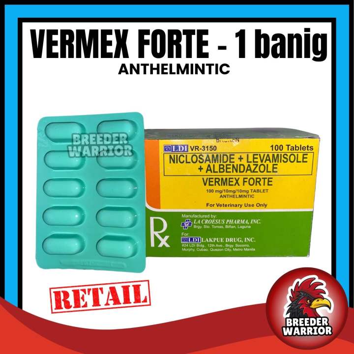 Vermex Forte 10 tabs Anthelmintic | Lazada PH