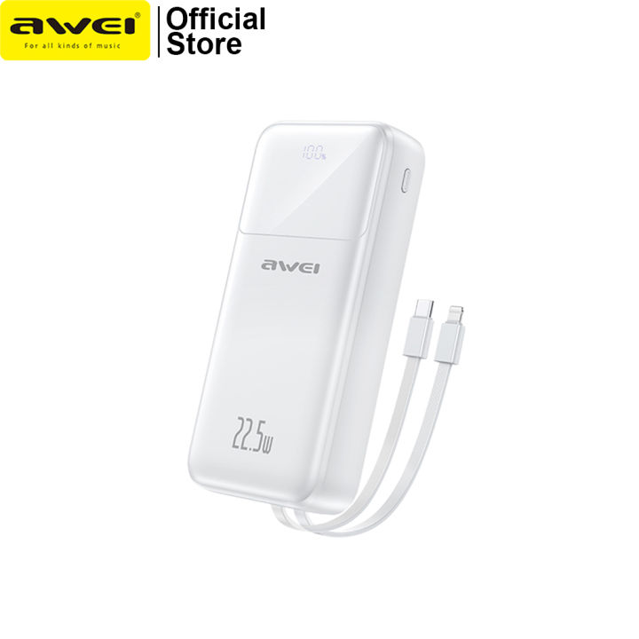 Awei P107K 20000mAh Multiple Output Powerbank 22.5W Quick Charge with ...